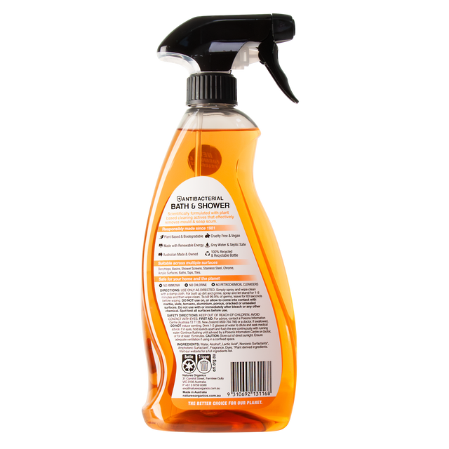 Antibacterial Earth Choice Bathroom & Shower Cleaner 600ml – Natures ...