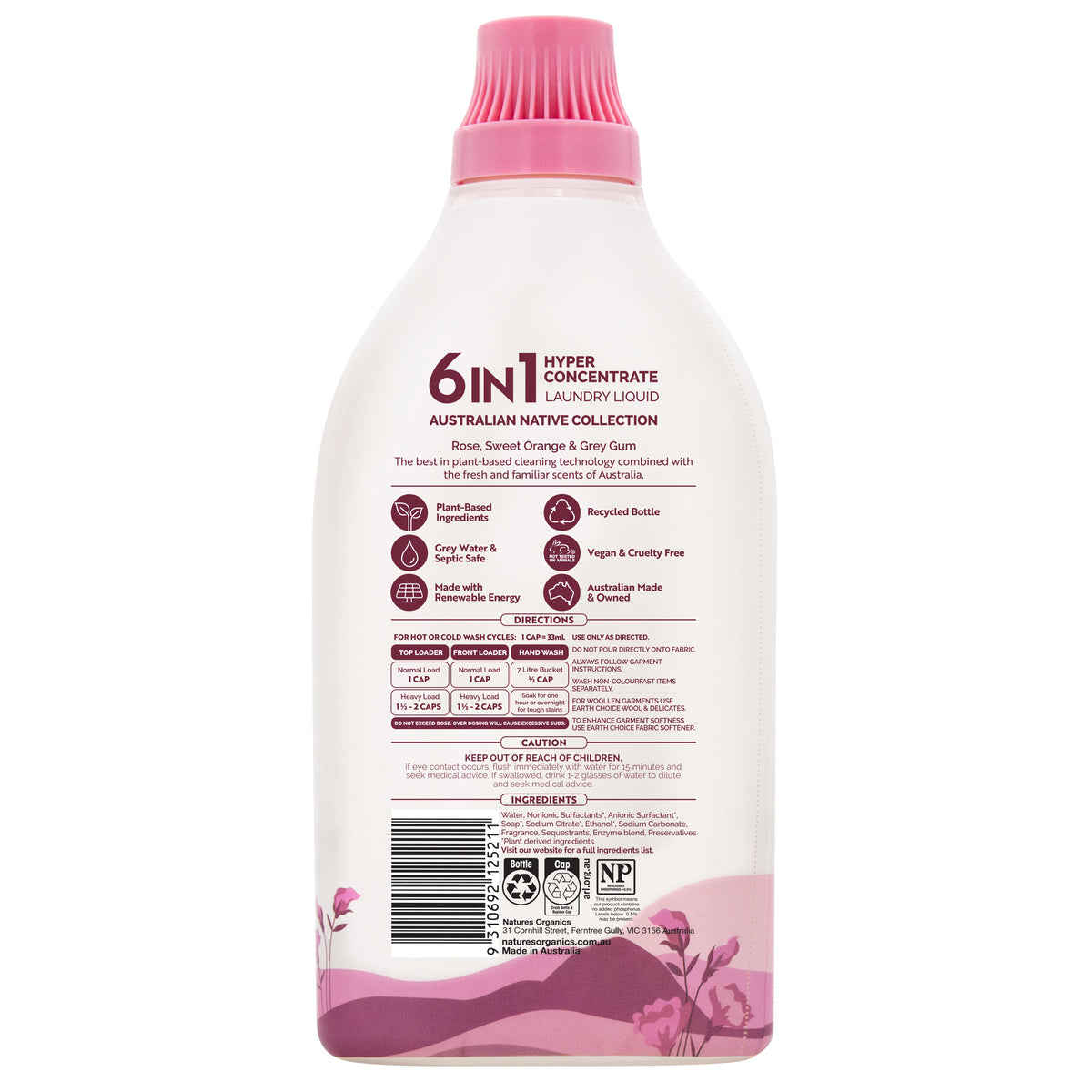 Earth Choice Laundry Liquid Detergent | Plant Based | Natures Organics ...