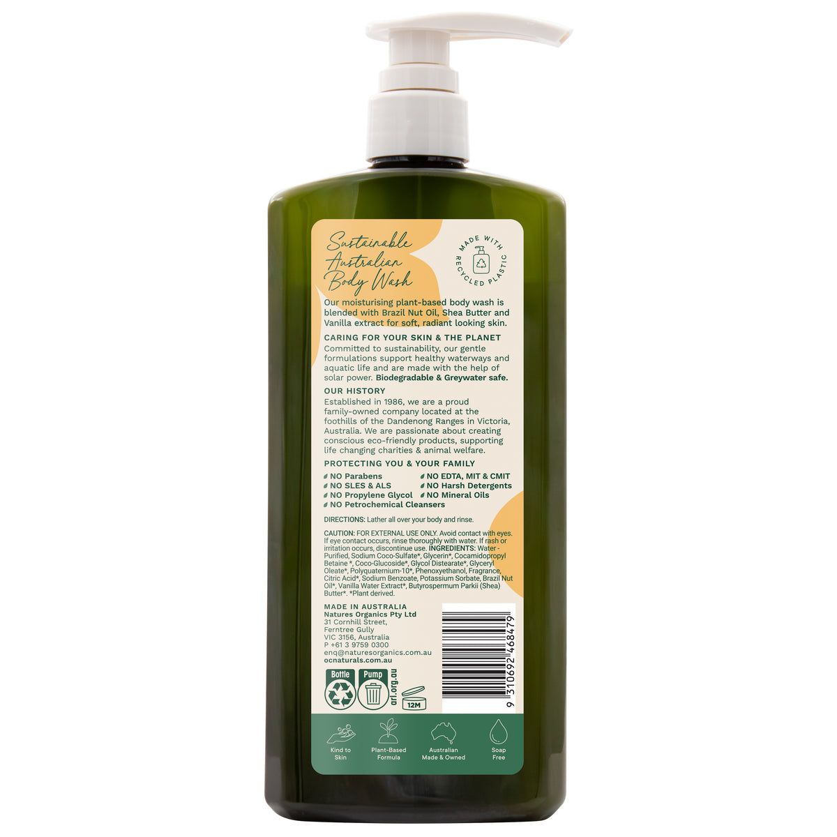 OC Naturals Hand & Body Care | Plant Based | Natures Organics