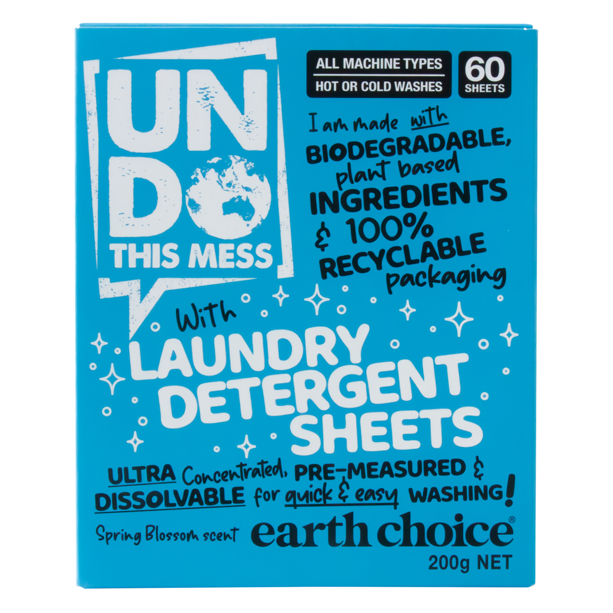 Undo This Mess Ultra Concentrated Laundry Sheets 60 Pack – Natures Organics